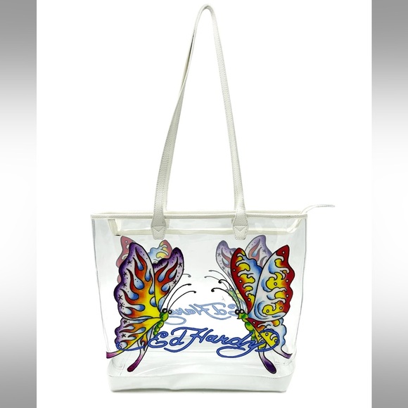 Ed Hardy | Bags | Ed Hardy Tote Butterfly | Poshmark